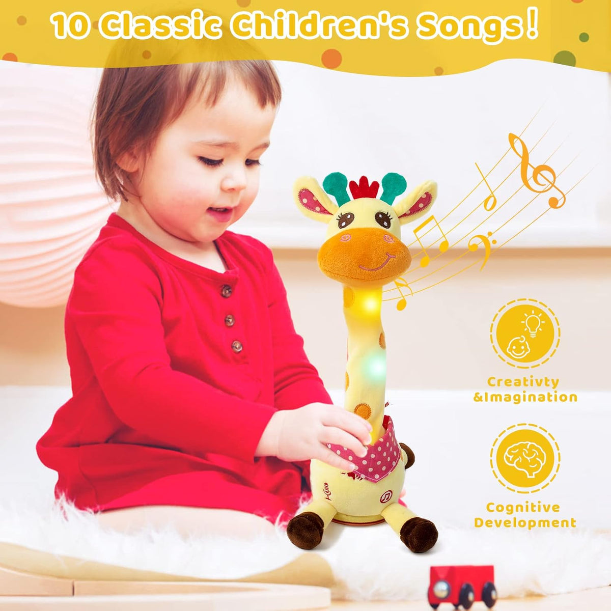🎉 Best-Selling Musical Giraffe Toy – Sings, Dances & Repeats What You ...